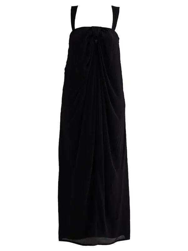 REISTOR Twilight Twist Strappy Maxi Dress - Black