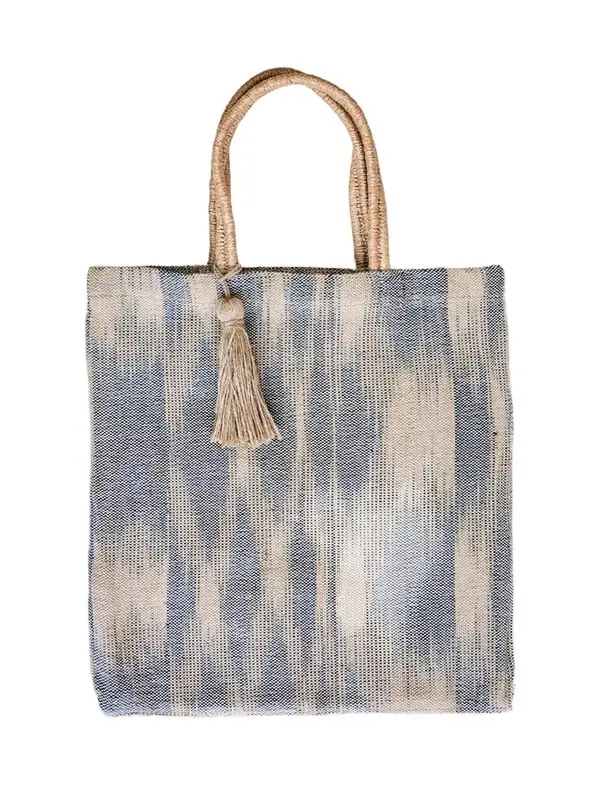 KORISSA Nadi Jute Tote Bag - Blue