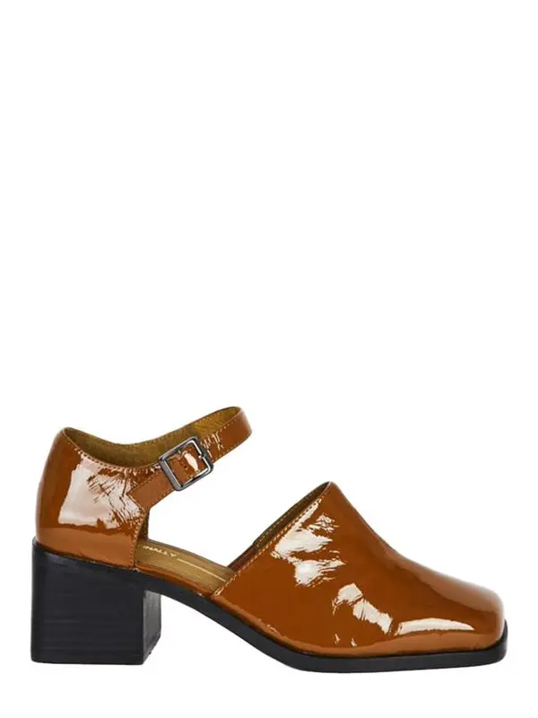 Intentionally Blank Marty Mary Jane Heels - Brown