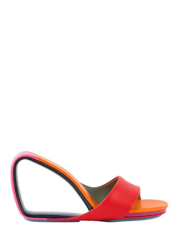United Nude Mobius Hi Solaria Sandals - Red/orange