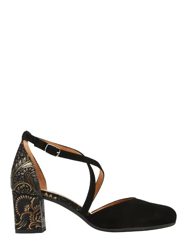 EMBASSY LONDON USA Dannii Designer Heels - Gold/black