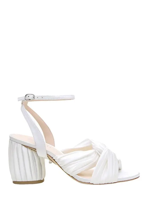 ALTERRE Ivory Silk Marilyn Twist Sandal - White