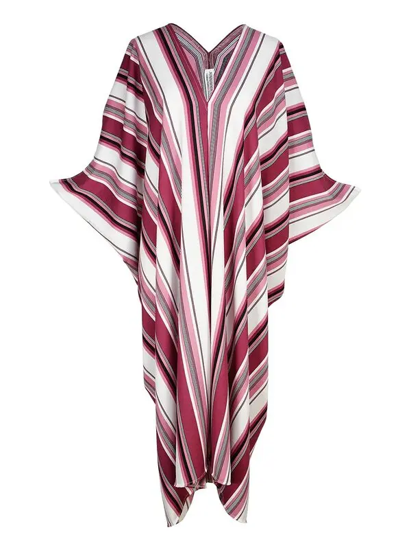 JENNAFER GRACE Mulberry Stripe Caftan Dress - Purple