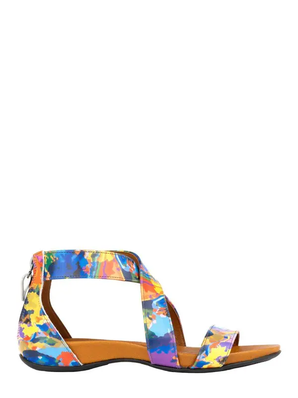 EMBASSY LONDON USA Isabella Leather Sandals - Blue