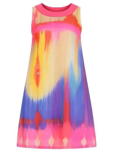 CONQUISTA Printed Sleeveless Dress - Red