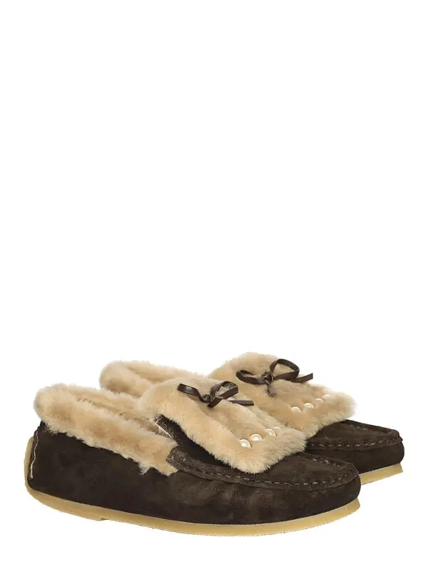 JELAVU Moscow Moccasin Slippers - Brown