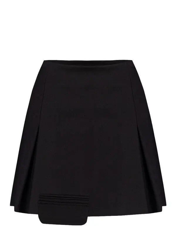 PCFG Pleated Mini Skirt - Black