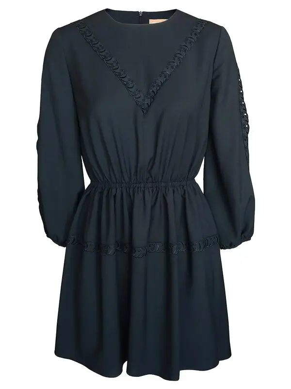 2KSTYLE Ada Lace Viscose Skater Mini Dress - Black