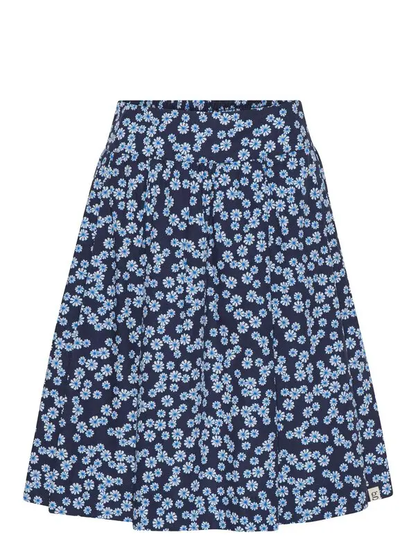 GROBUND Svala Floral Print Skirt - Blue