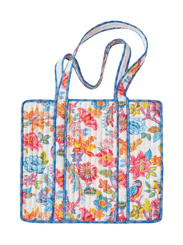 INARA Goa Carnival Tote Bag - Blue