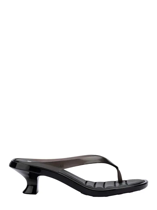 Melissa Thong Kitten Heel - Black