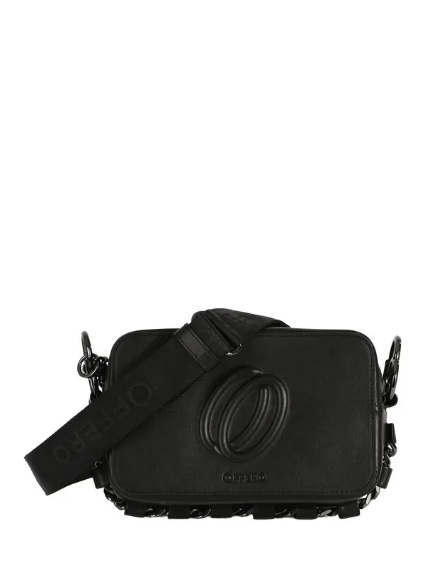 OFFERO COLLECTION Theft-deterrent Leather Crossbody - Black