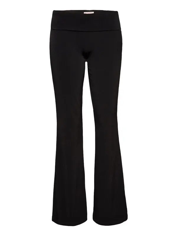 LOVE AND NOSTALGIA Stretch Crepe Knit Pant - Black
