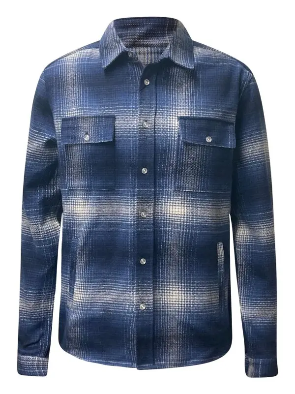 VUSTRA Blue / White Tahoe Overshirt - Blue/white
