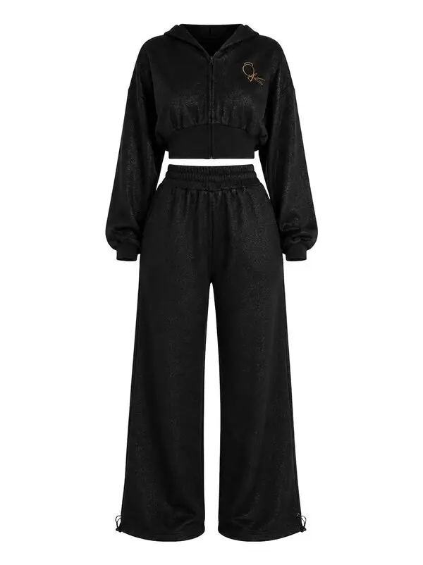 OFUURE Fleece Hoodie And Sweatpants Set - Black