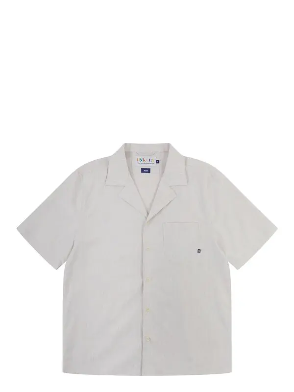 USKEES Neutrals Cuban Shirt Ecru - Beige