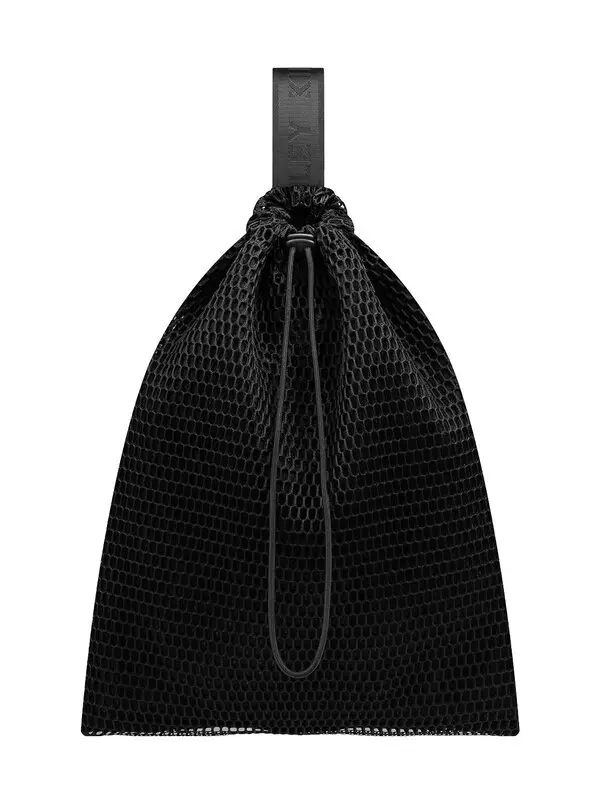 KIM FOLEY Mesh Beach Crossbody Bag - Black