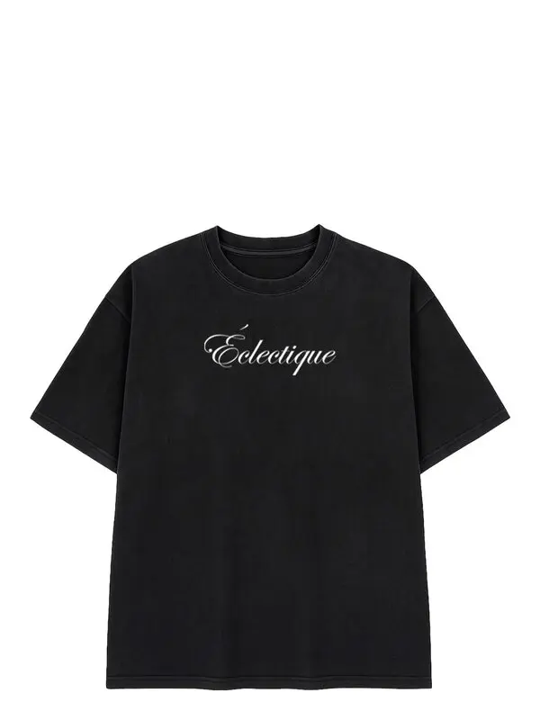 Éclectique Script Logo T-shirt - Black