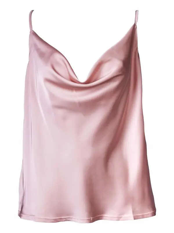 NOBLESSE OBLIGE Cowl Neck Camisole - Rose Gold