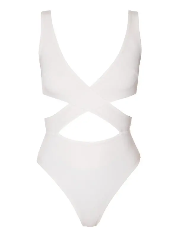 AGGI BY HALEWSKI Nola Off Bodysuit - White