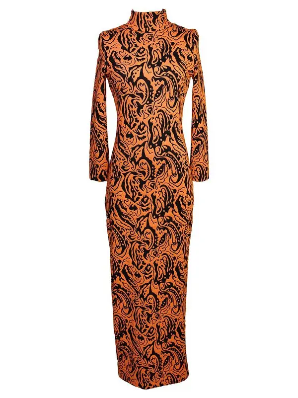 JENNAFER GRACE Catroux Heatwave Maxi Dress - Black/red