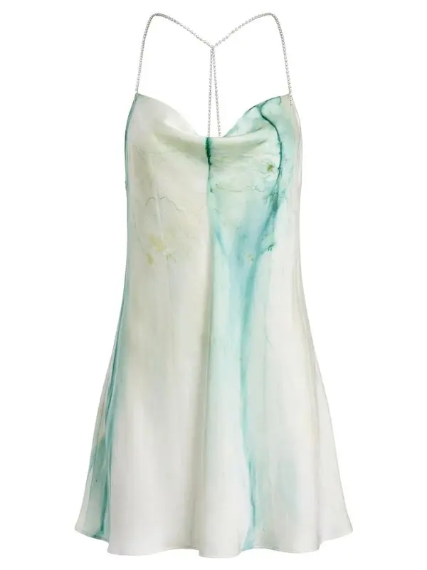 BY NOA RAWITZ The Naiad Mini Slip Dress - Green/gold