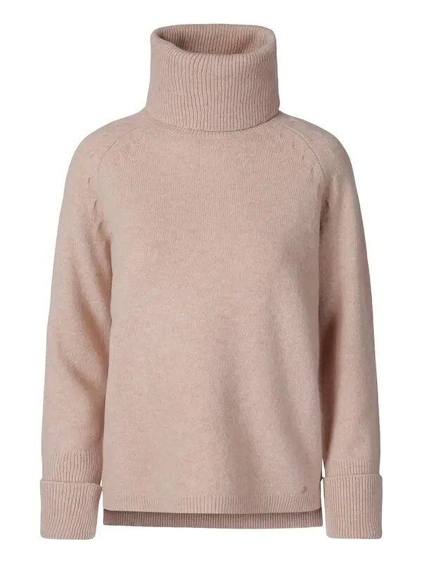 TIRILLM Chunky Turtleneck Pullover - Pink