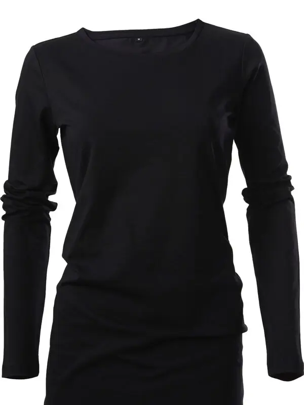 COVE Long Length Cotton Tee - Black