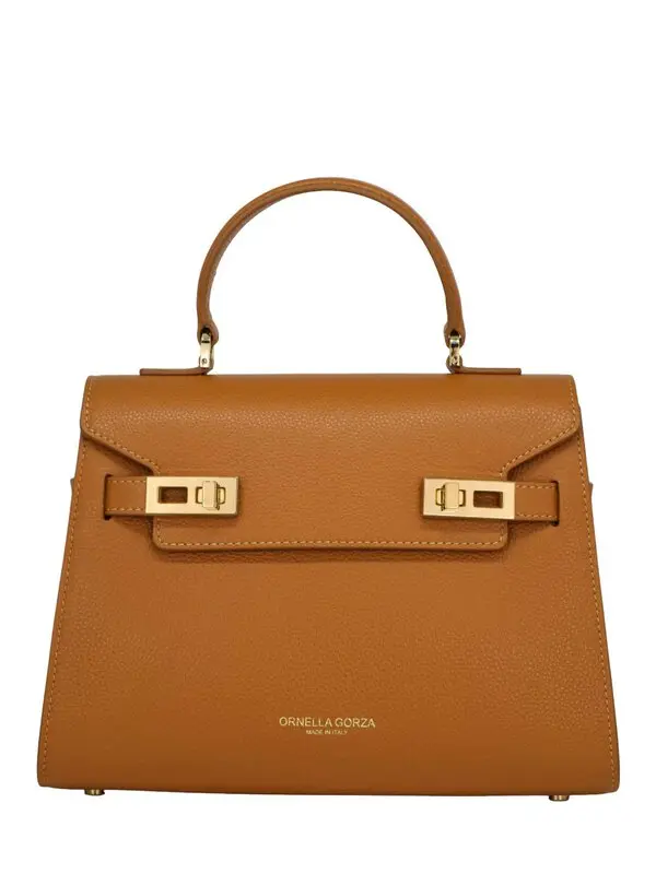 ORNELLA GORZA Capri Handheld Bag - Brown