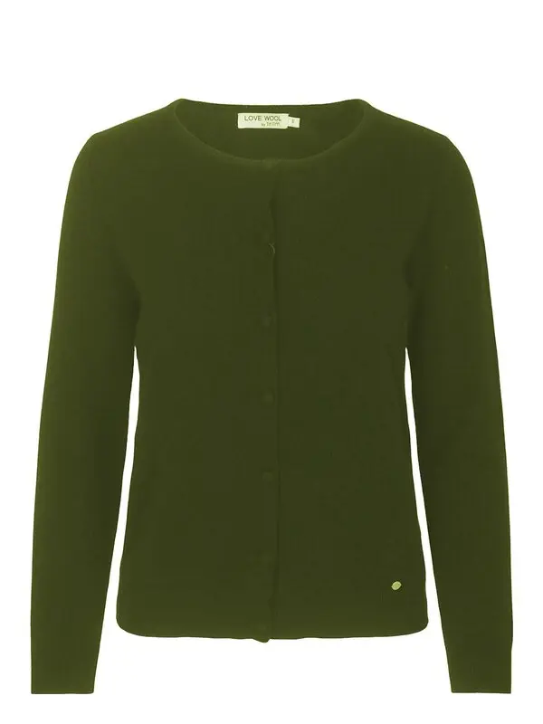 TIRILLM Emilie Cashmere Cardigan - Green