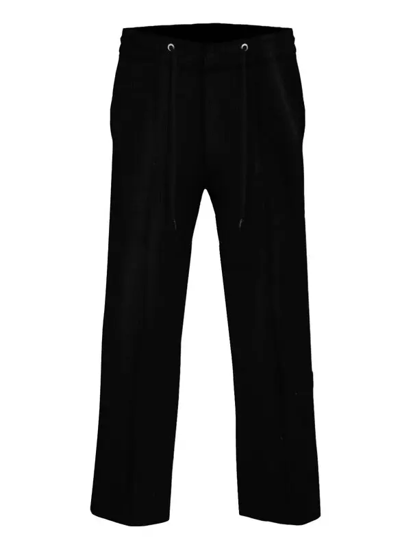 DAVID WEJ Washington Drawstring Corduroy Trousers - Black