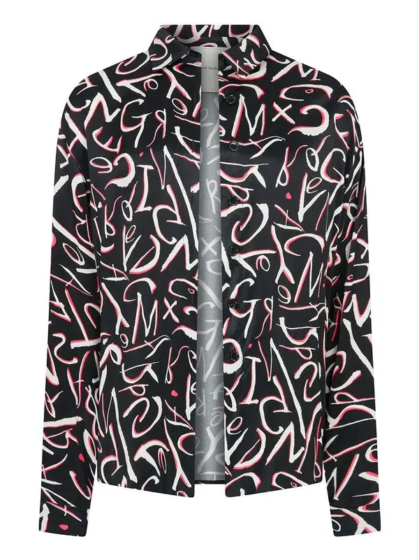 GUAJ LONDON Fern Printed Shirt - Black