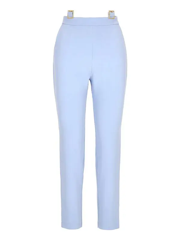 MANDRAGORA High-waisted Suit Trousers - Blue