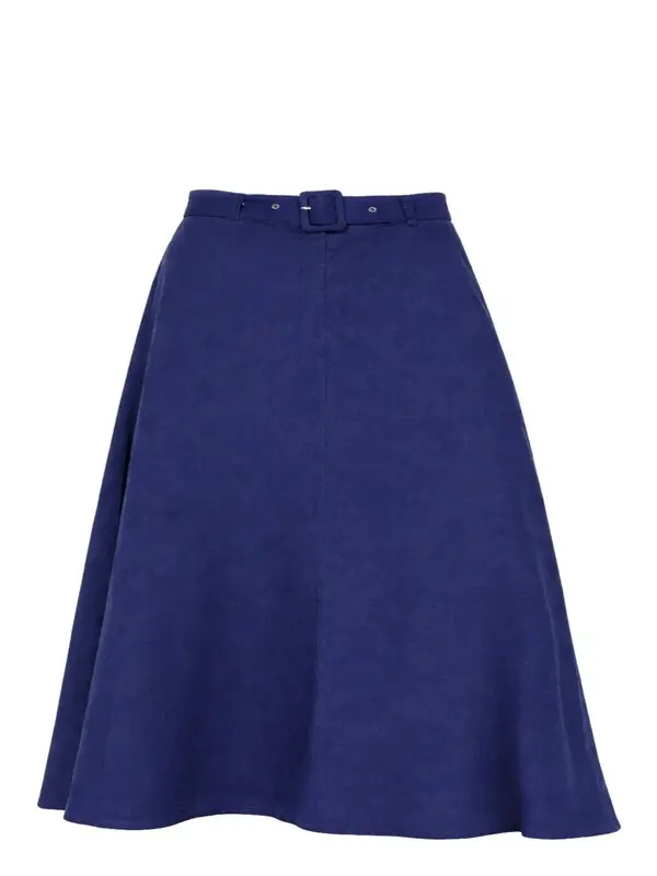 ASHITA FERNANDES High-waist Maxi Skirt - Blue