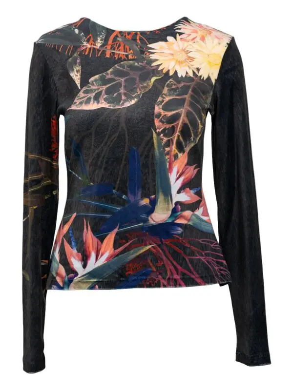 ARTISTA Beauty Floral Top - Black