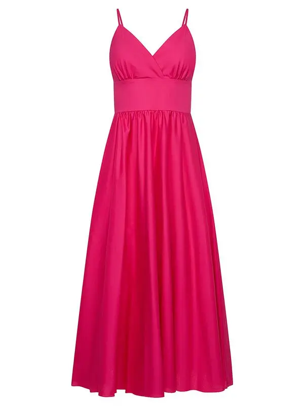ROSES ARE RED Seren Cotton Fit & Flare Dress - Pink