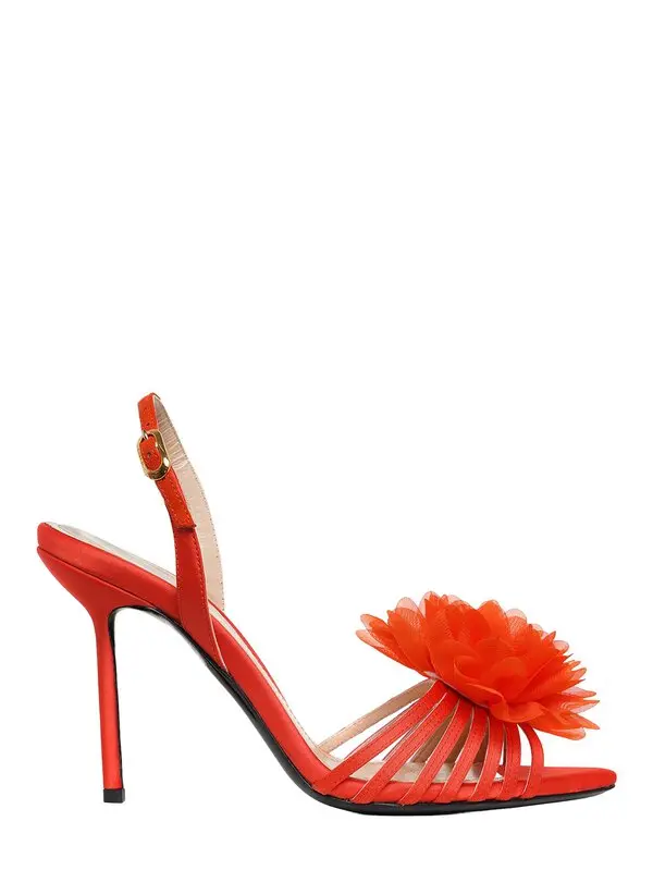 GINISSIMA Julia Stiletto Sandals - Orange