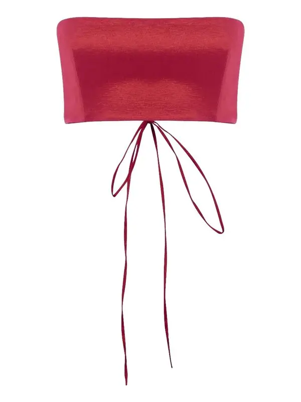 NAZLI CEREN Lou Lou Strapless Top - Red