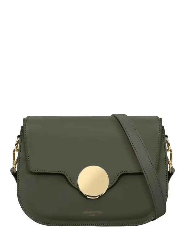 LE PARMENTIER San Pedro Leather Shoulder Bag - Green