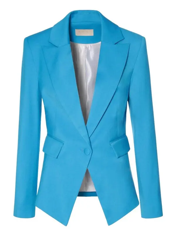 AGGI BY HALEWSKI Angela Jewel Single-breasted Blazer - Blue