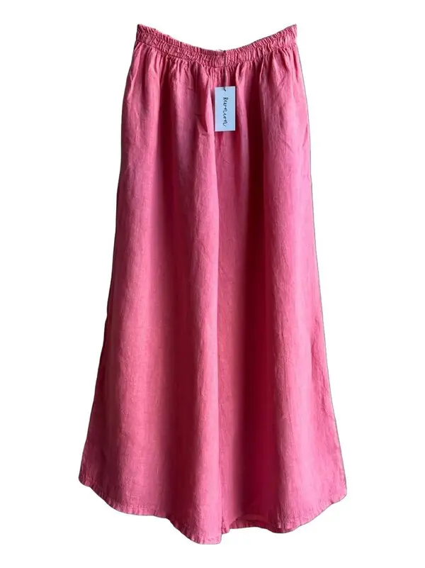 REUNION HOME Ventimiglia Linen Pants - Red