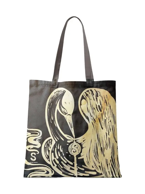 SUKI WANG LONDON Celestial Crane Tote - Brown