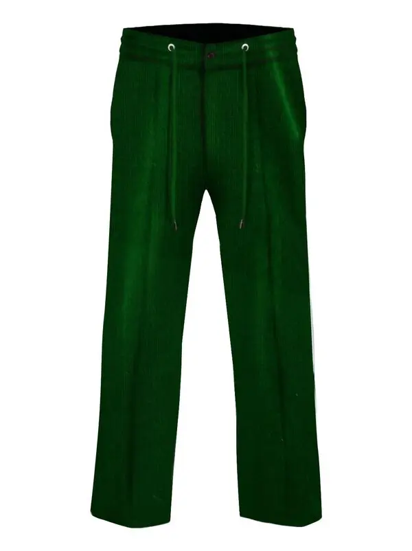 DAVID WEJ Washington Drawstring Corduroy Trousers - Green