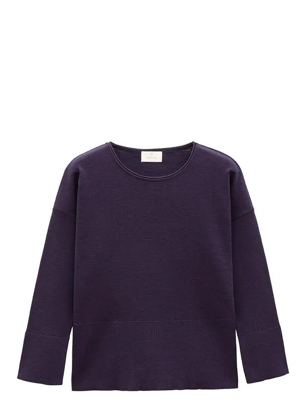 PERALUNA Rio Flat Knit Boat-neck Jumper - Purple