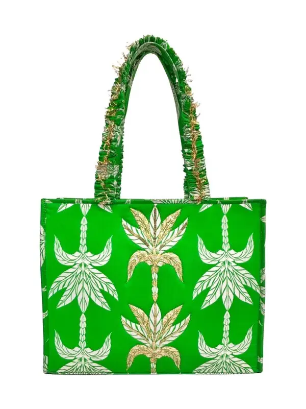 SIMITRI Goa Tote Bag - Green/gold