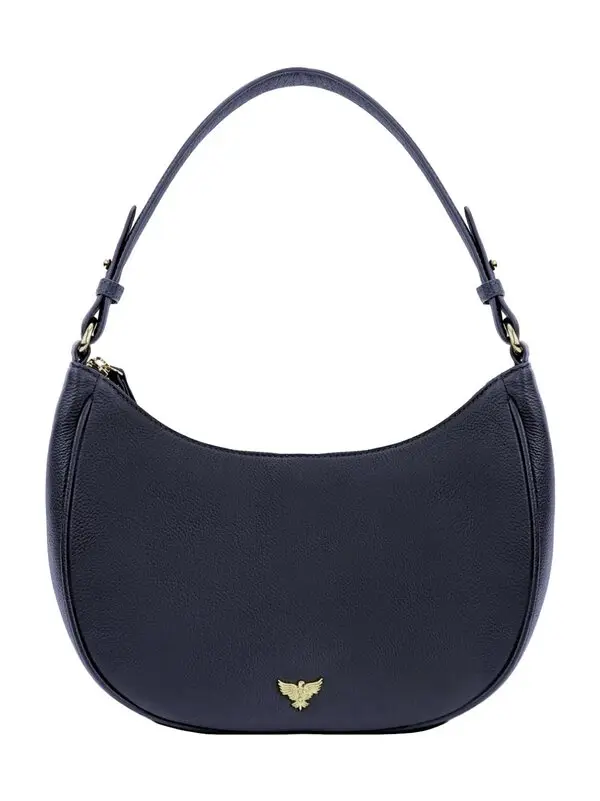 APATCHY LONDON Leather Lucy Shoulder Bag - Blue