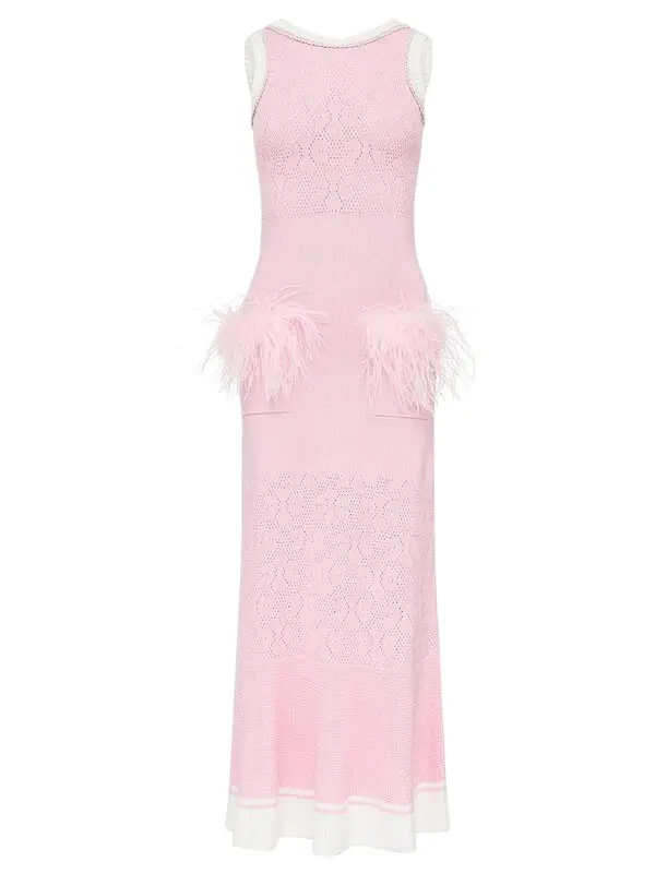 ANDREEVA Peony Knit Dress - Pink
