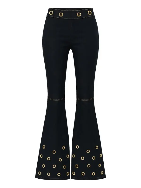 MAUI X LOLITA Chance Denim Bell-bottoms - Black