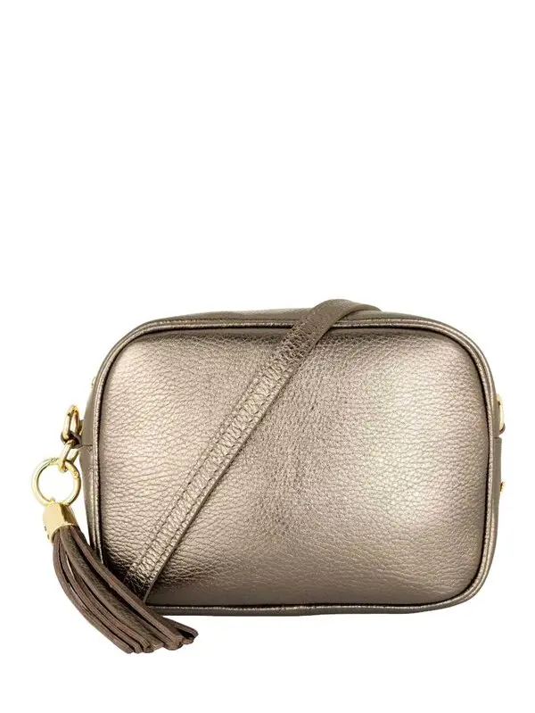 APATCHY LONDON Tassel Leather Crossbody Bag - Gold