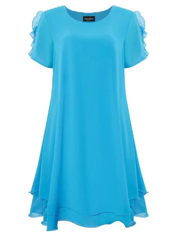 JAMES LAKELAND Short Sleeve A-line Dress - Blue
